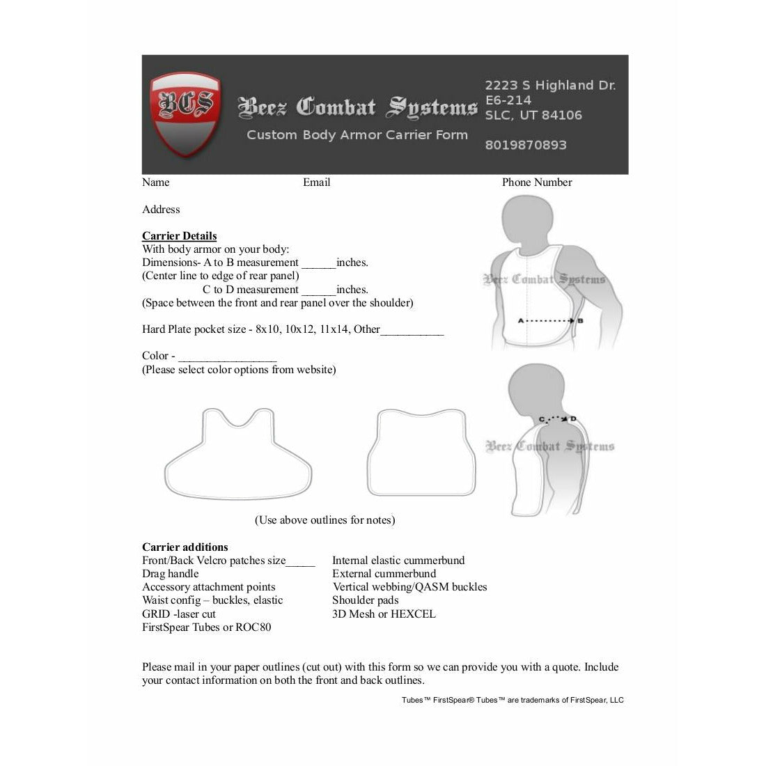 Custom Body Armor Carrier/Plate Carrier – Beez Combat Systems